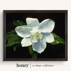 White Magnolia Painting Printable Wall Art - Etsy