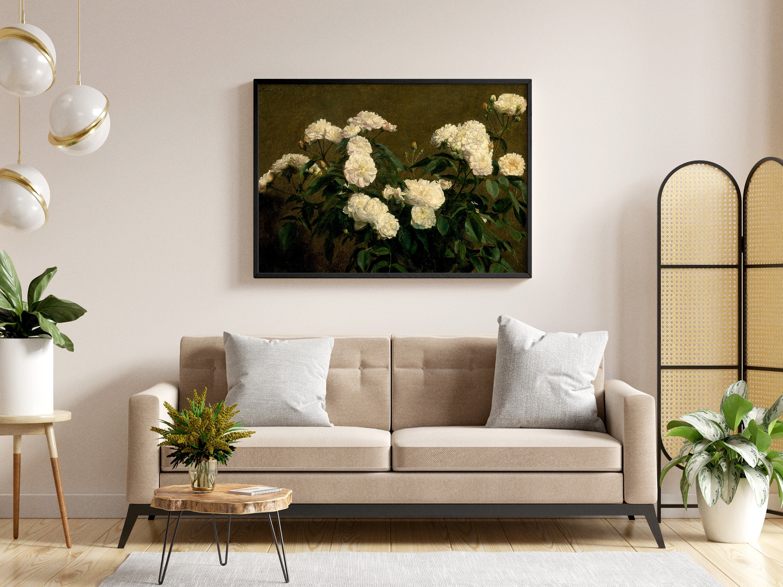 White Roses Still Life Painting Printable Wall Art - Etsy