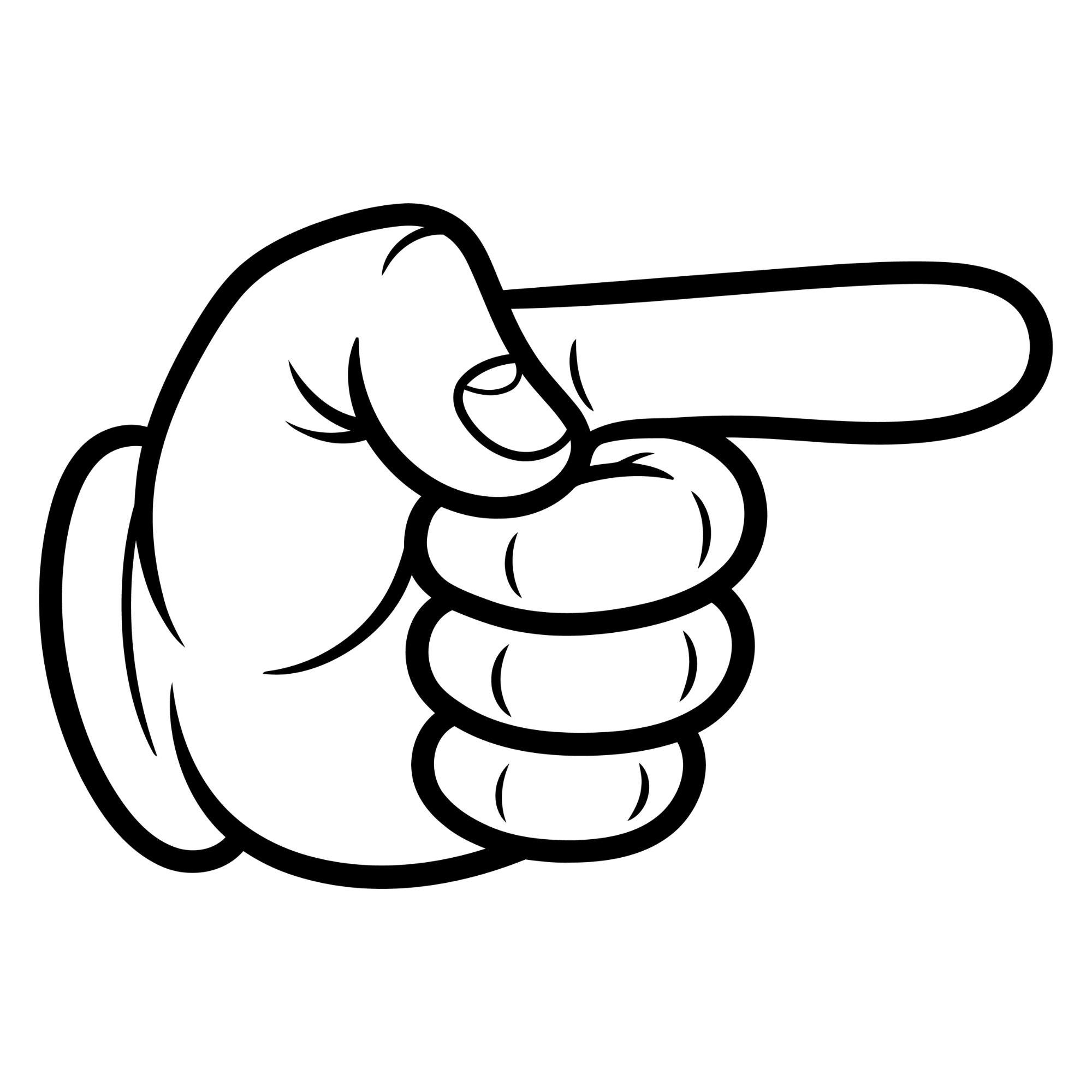 Pointing Finger, Pointing Clipart, Files for Cricut, Pointer Hand ...
