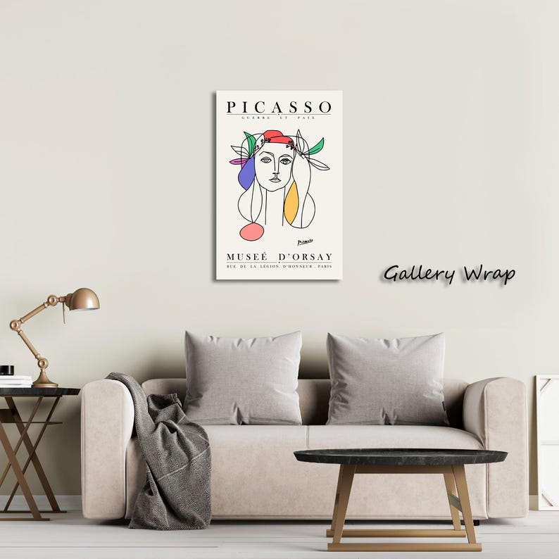 Framed Pablo Picasso Musee Dorsay Poster Print, Picasso Exhibition Wall ...