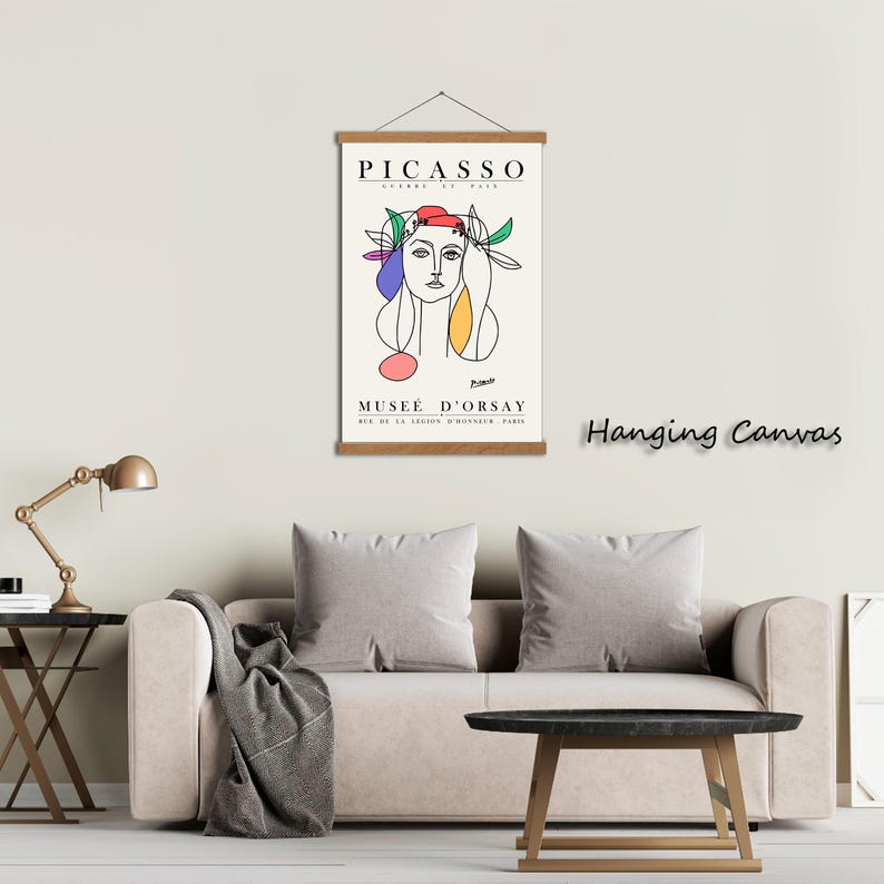 Framed Pablo Picasso Musee Dorsay Poster Print, Picasso Exhibition Wall ...
