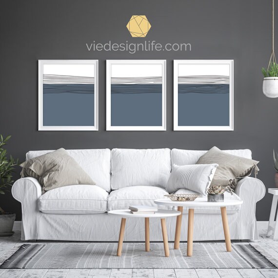 Set of Three Prints Minimalist Printable Art Home Decor | Etsy