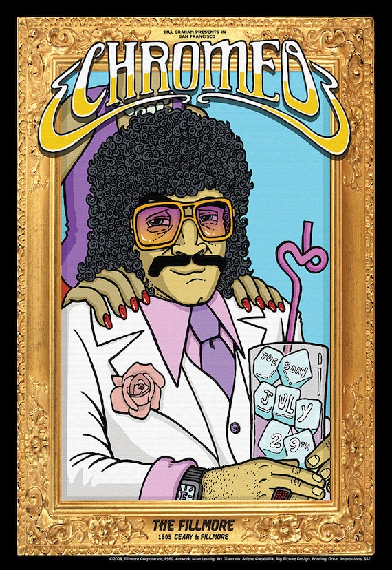 Chromeo Gigposter San Francisco CA 2008 | Etsy