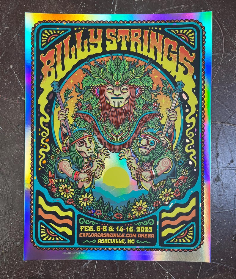Billy Strings - Asheville 2025 - Gigposter - Etsy