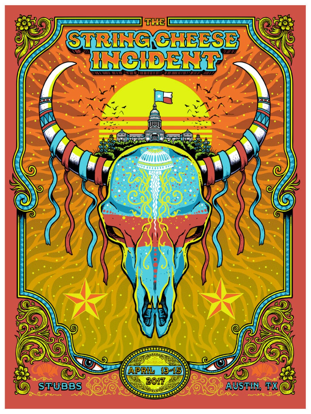 String Cheese Incident - Gigposter - Austin, TX - 2017 - Etsy