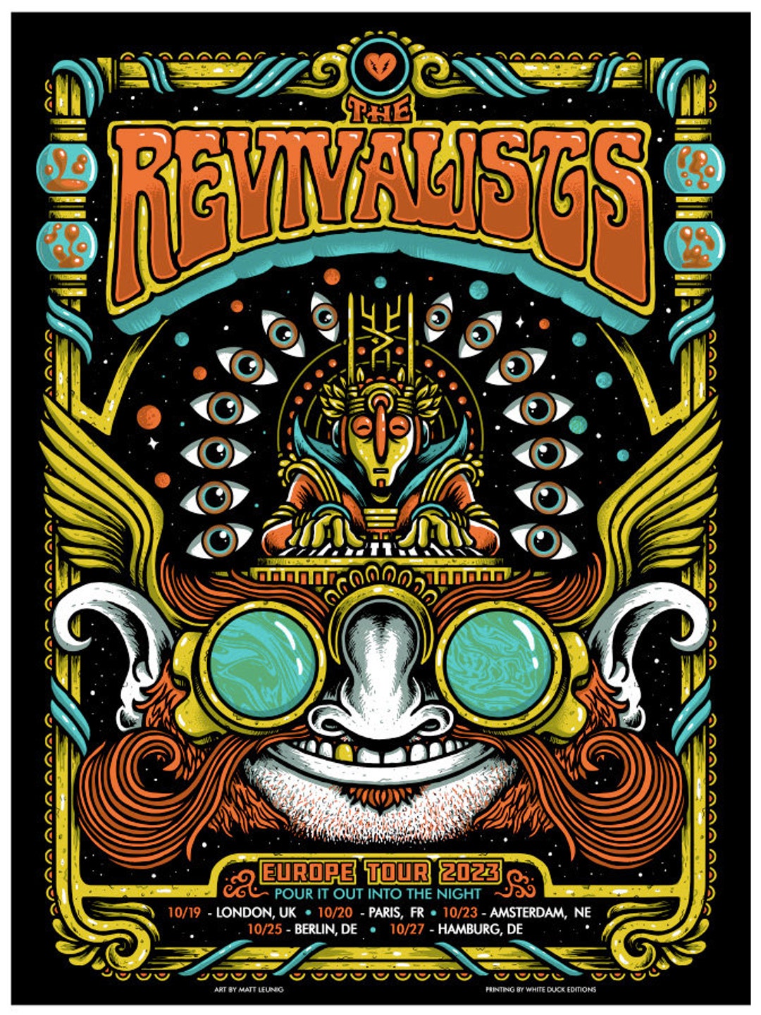 The Revivalists - EU Tour - Gigposter - 2023 - Etsy