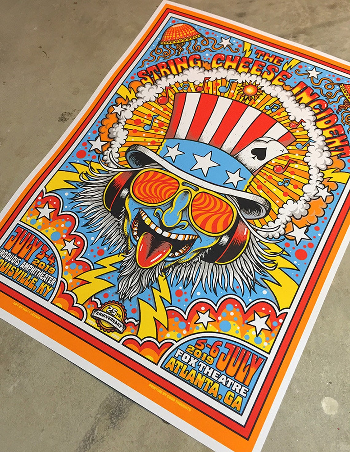 The String Cheese Incident Gigposter Louisville & Atlanta | Etsy