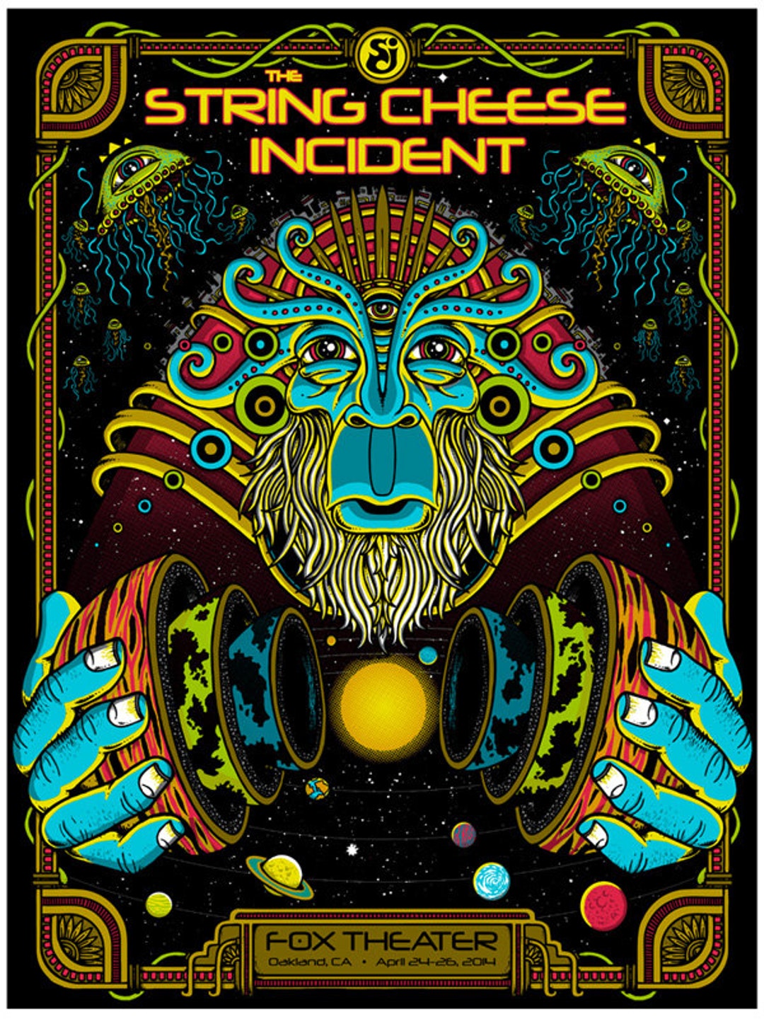String Cheese Incident - Gigposter - Oakland CA - 2014 - Etsy