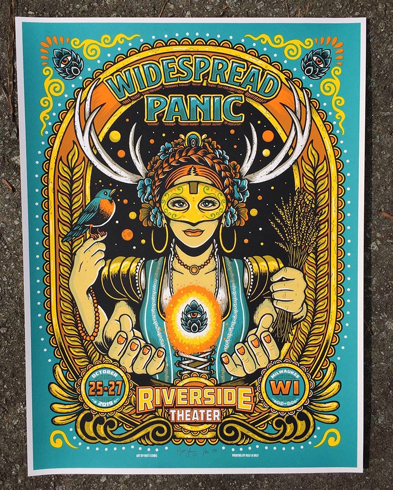 Widespread Panic Milwaukee WI 2019 Gigposter & Foil | Etsy