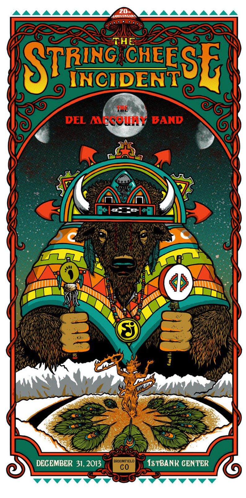 The String Cheese Incident - Gigposter - Broomfield CO - 2013 New Years ...