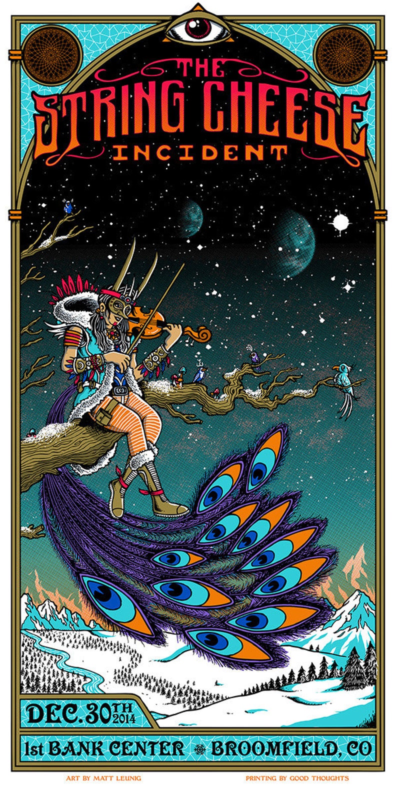 The String Cheese Incident - Gigposter - Broomfield CO - 2014 New Years ...
