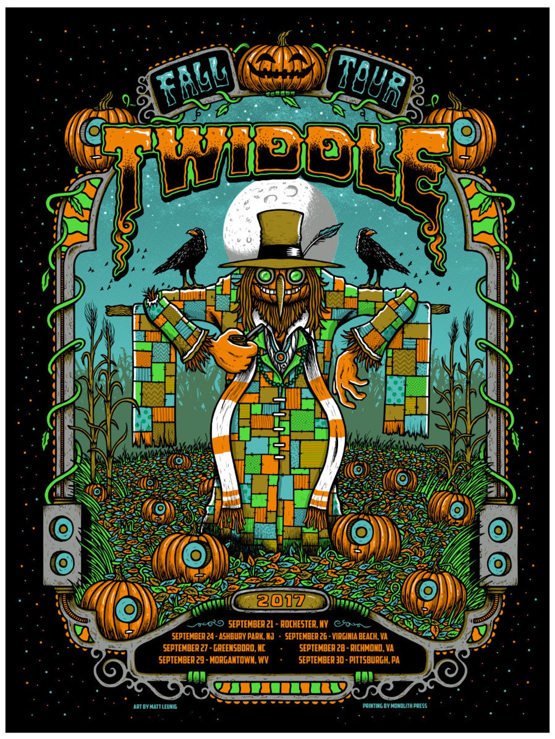 Twiddle - Fall Tour 2017 - Gigposter - Etsy
