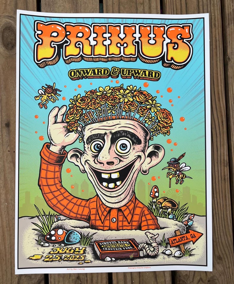 Primus - Atlanta, GA - Gigposter - 2025 - Etsy