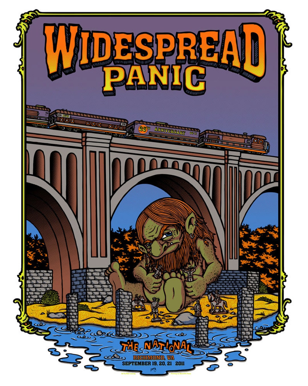 Widespread Panic - Gigposter - Richmond VA - 2011 - Etsy