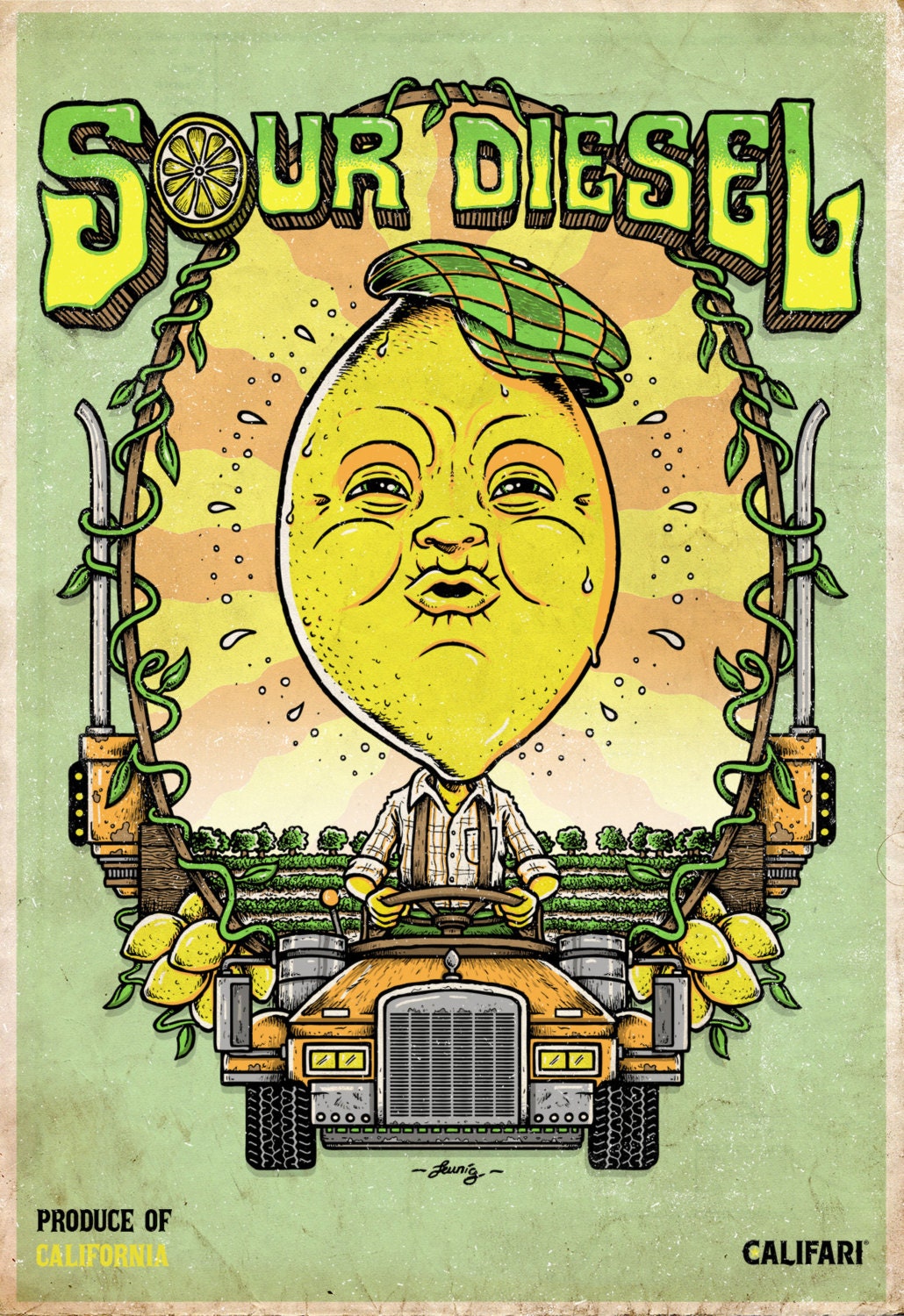 Sour Diesel (califari) Print. - Etsy