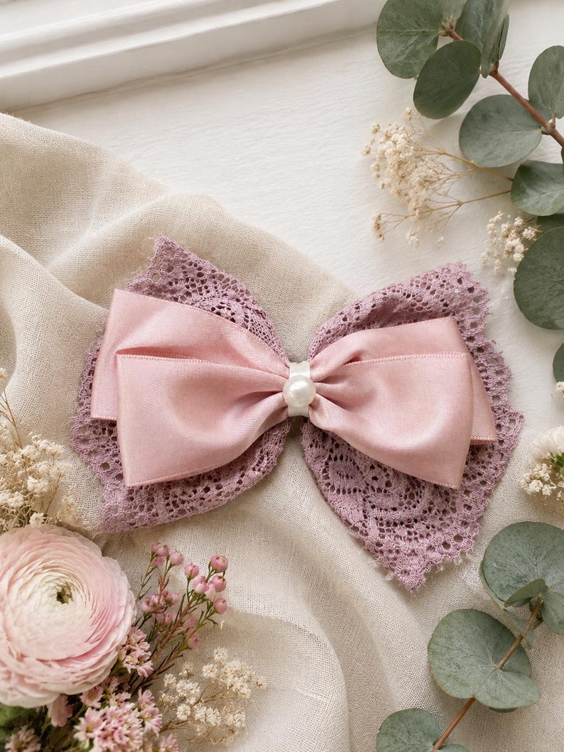 Girl’s Birthday Bow| Bridal Hair Accessories| 1st Birthday Hair Bow ...