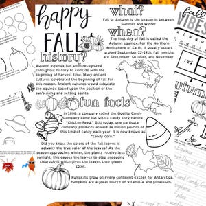 Fall Learning Packet - Etsy
