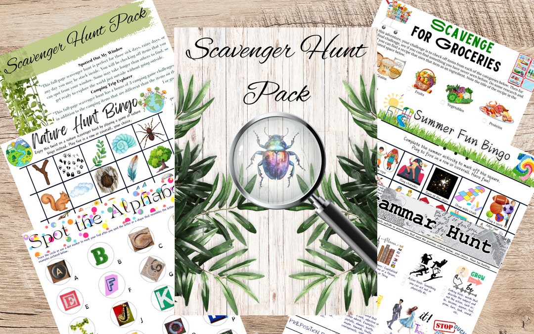 Scavenger Hunt Bundle - Etsy