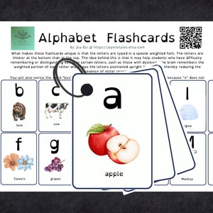 Alphabet Flashcards - Dyslexia Abcs - Etsy UK