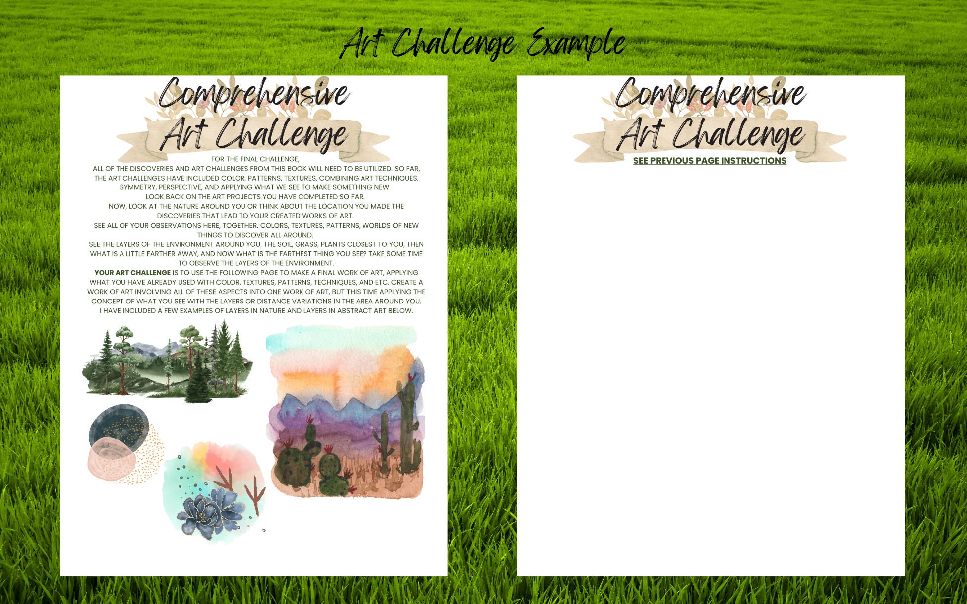 Art & Nature Lesson and Activity Guide -COLOR - Etsy
