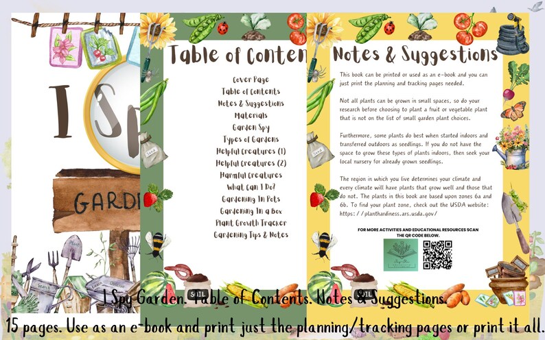 I Spy Garden Guide - Etsy