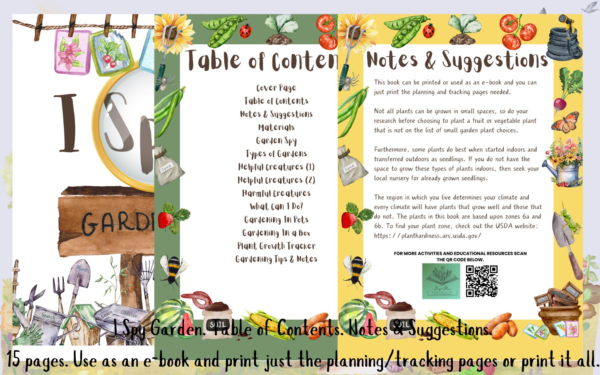 I Spy Garden Guide - Etsy