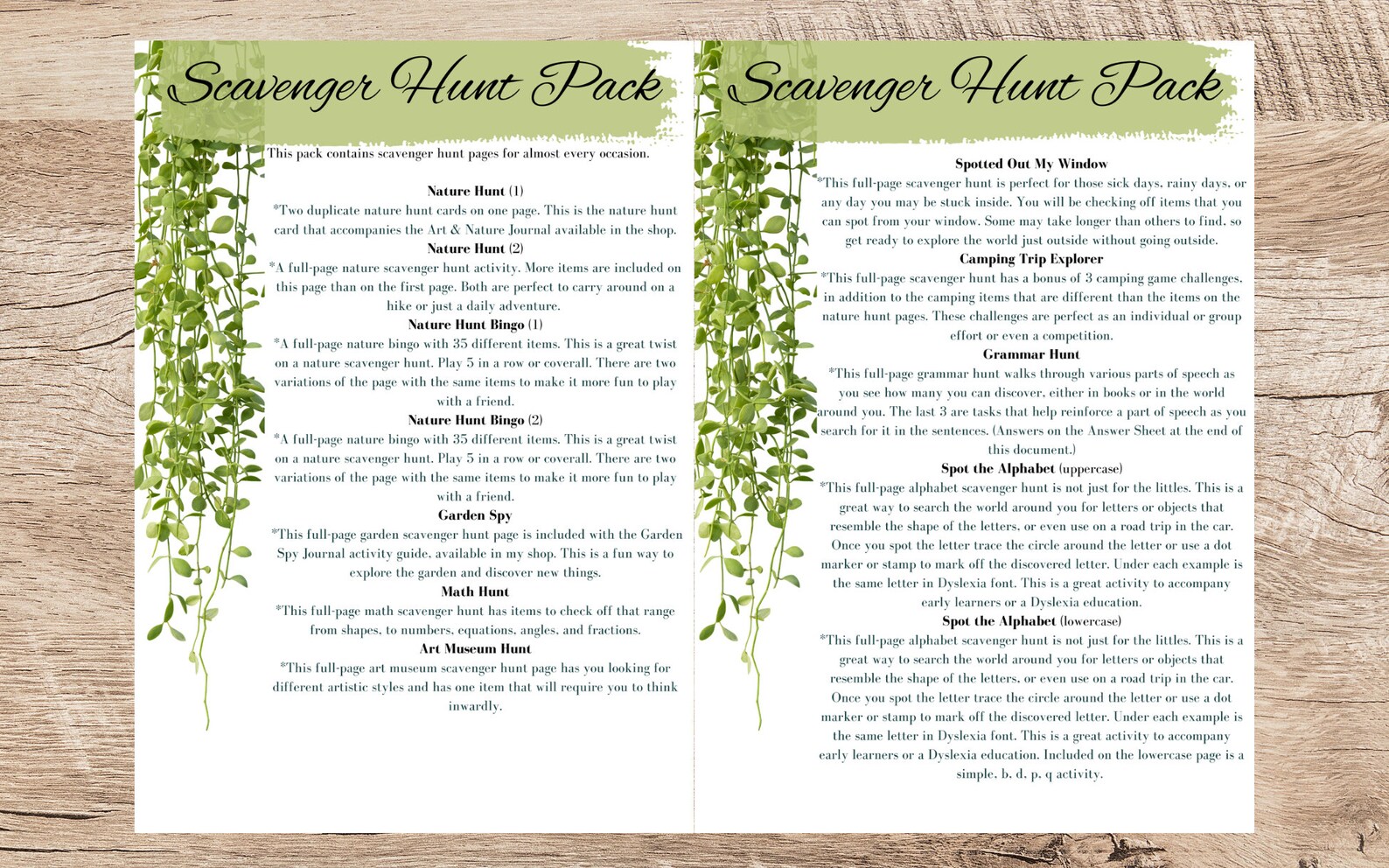 Scavenger Hunt Bundle - Etsy