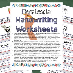 Dysgraphia Handwriting - Etsy