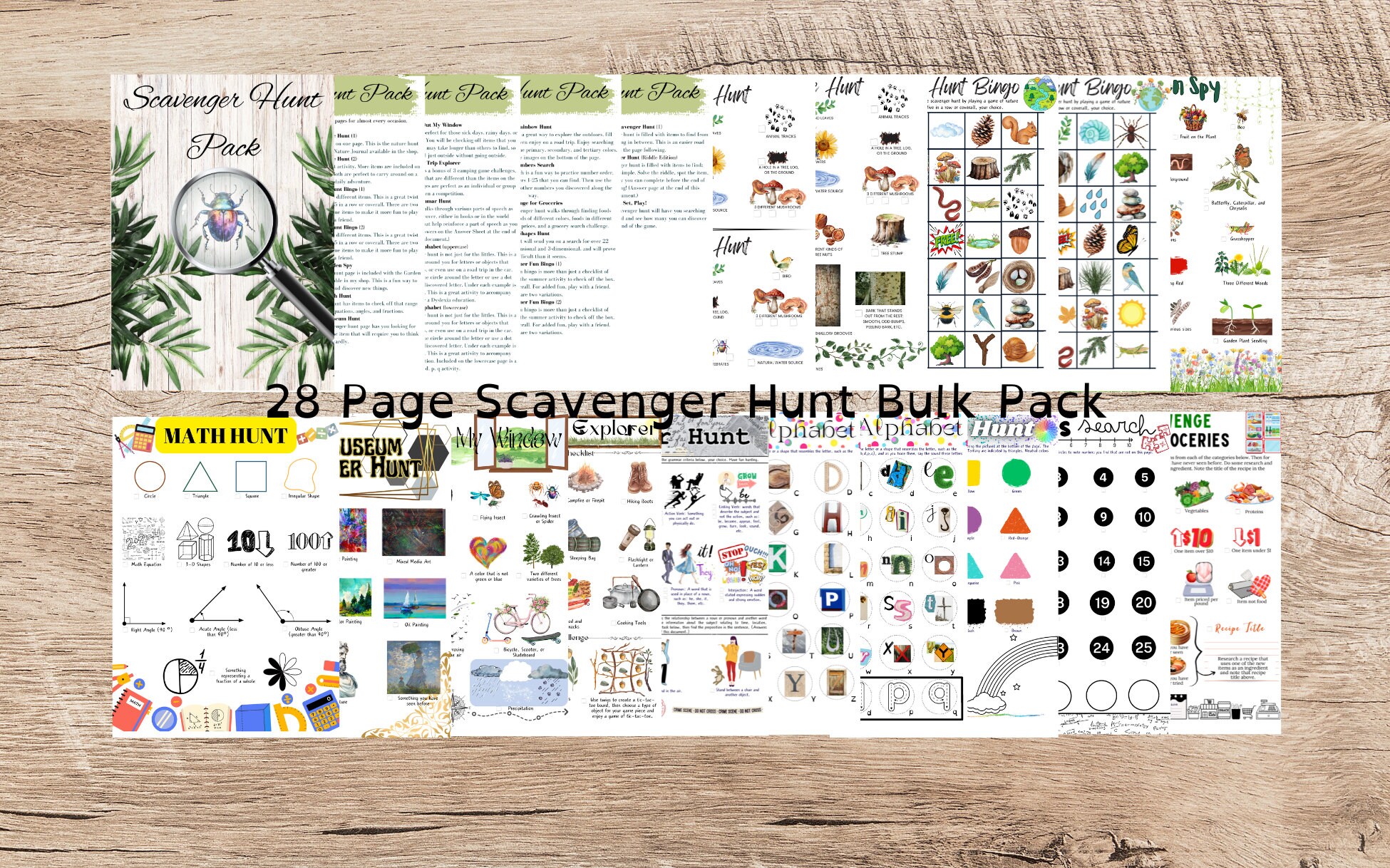 Scavenger Hunt Bundle - Etsy