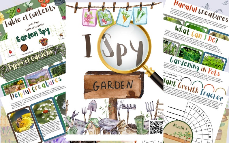 I Spy Garden Guide - Etsy