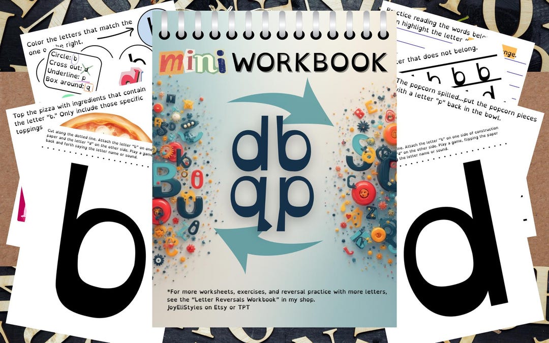 Letter Reversals Mini Workbook -dyslexia - Etsy