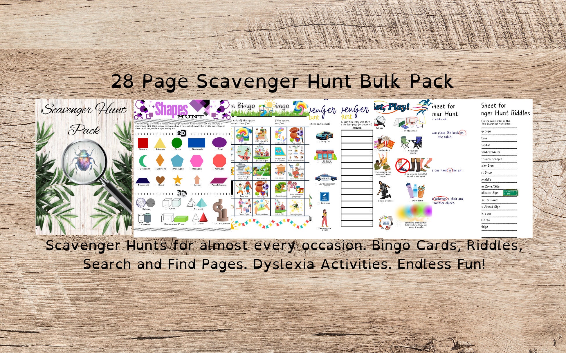 Scavenger Hunt Bundle - Etsy