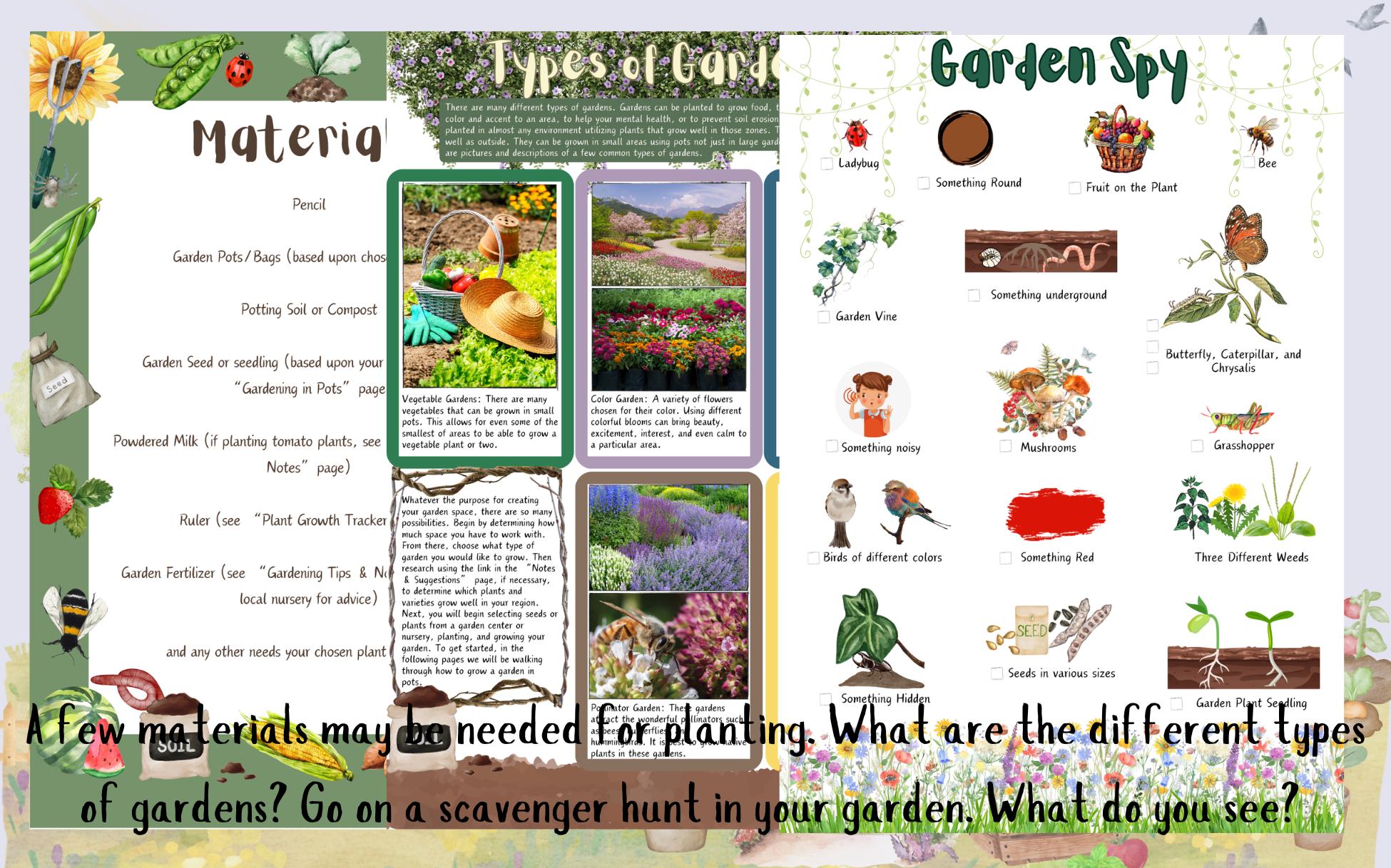 I Spy Garden Guide - Etsy