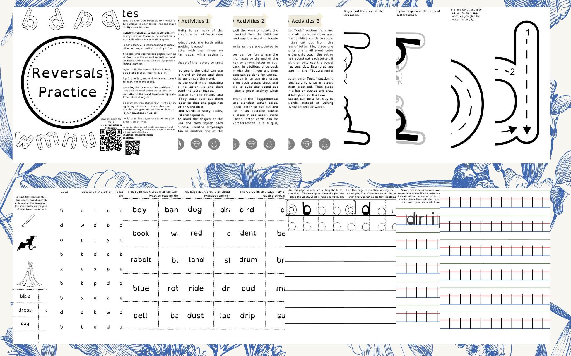 Letter Reversals Workbook-dyslexia - Etsy