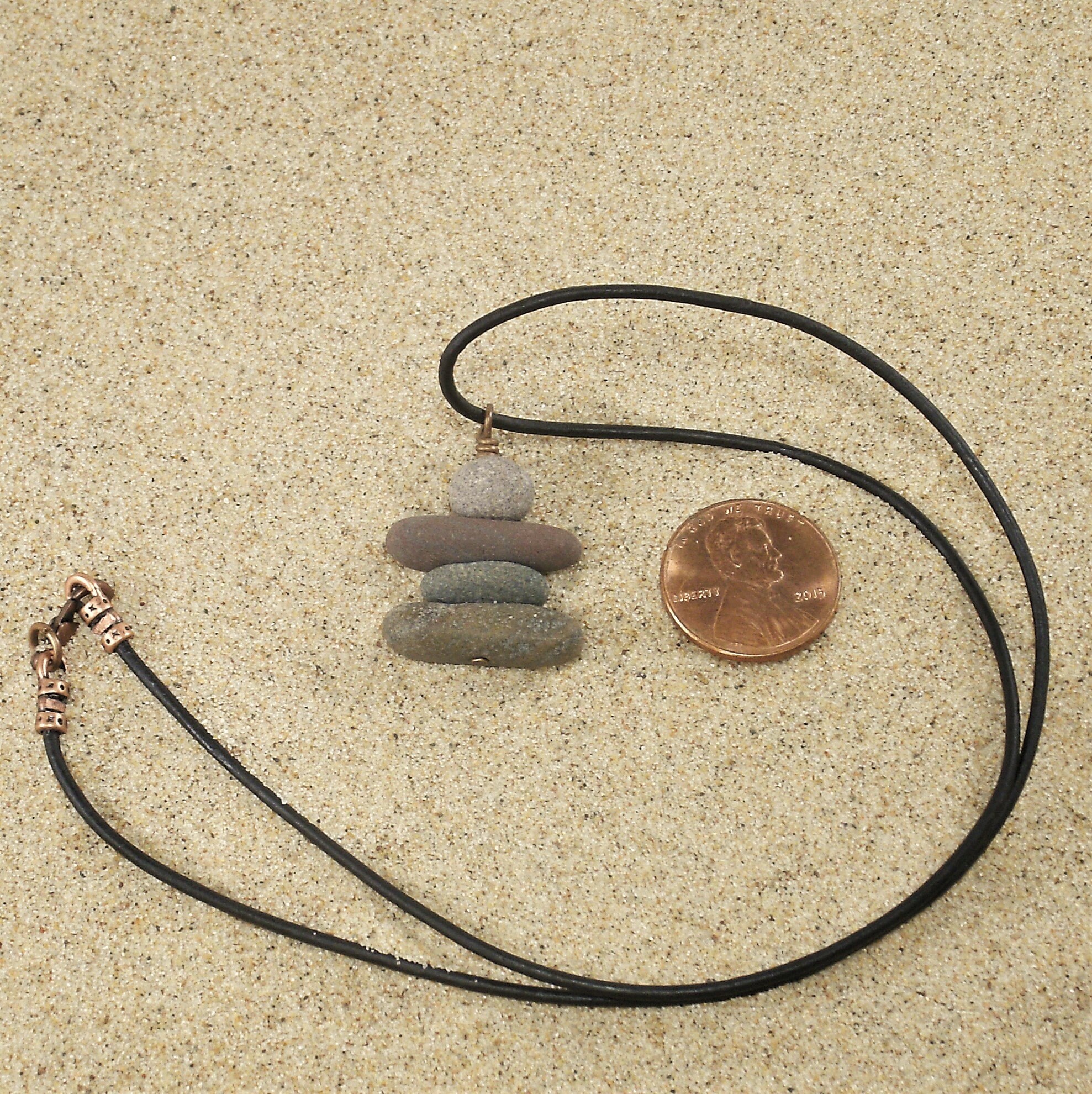 Inukshuk, Lake Superior Copper Harbor Pebble Inukshuk Style Pendant ...