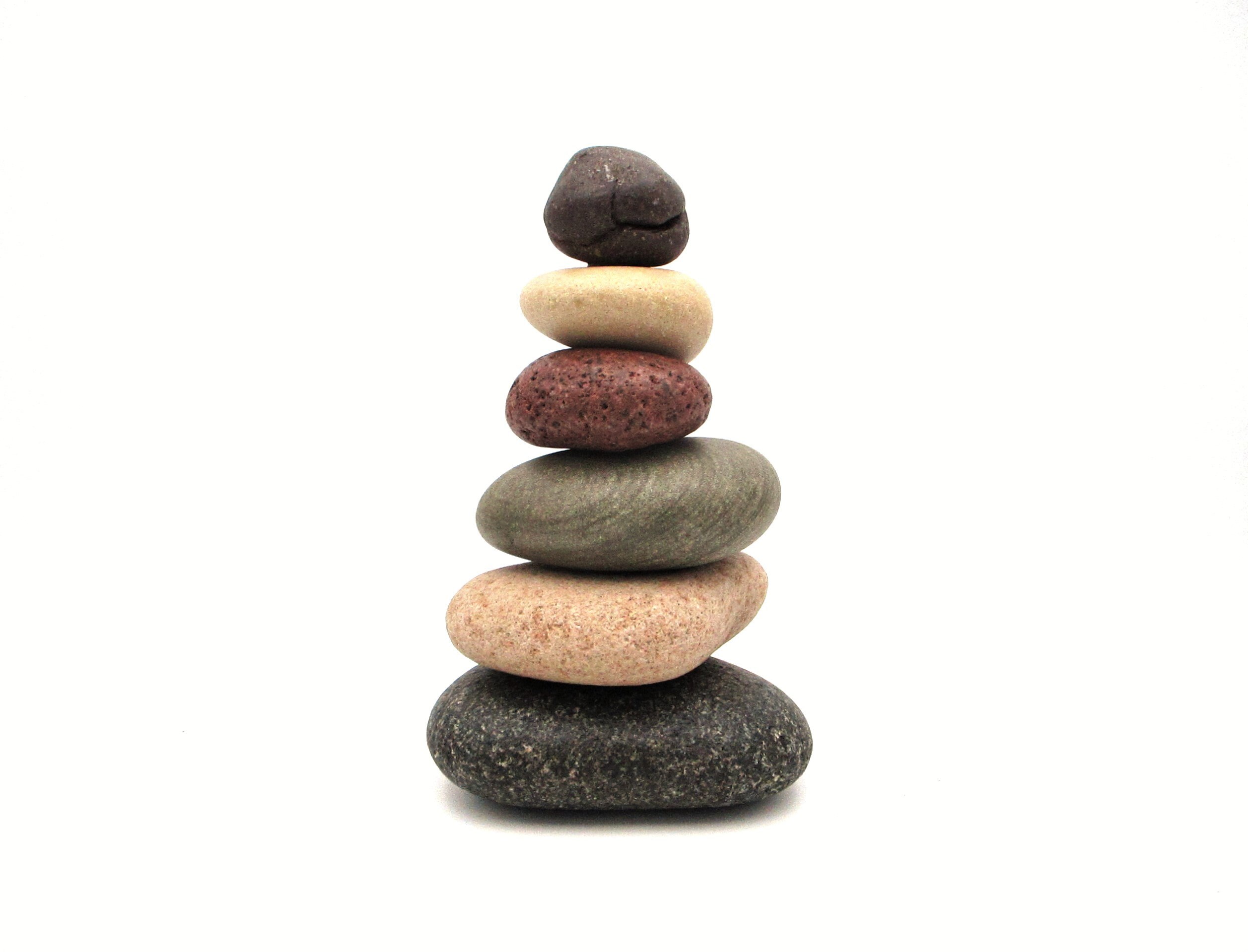 Colorful Beach Stone Cairn #150, Unique Stone Art, Nature Inspired Gift ...