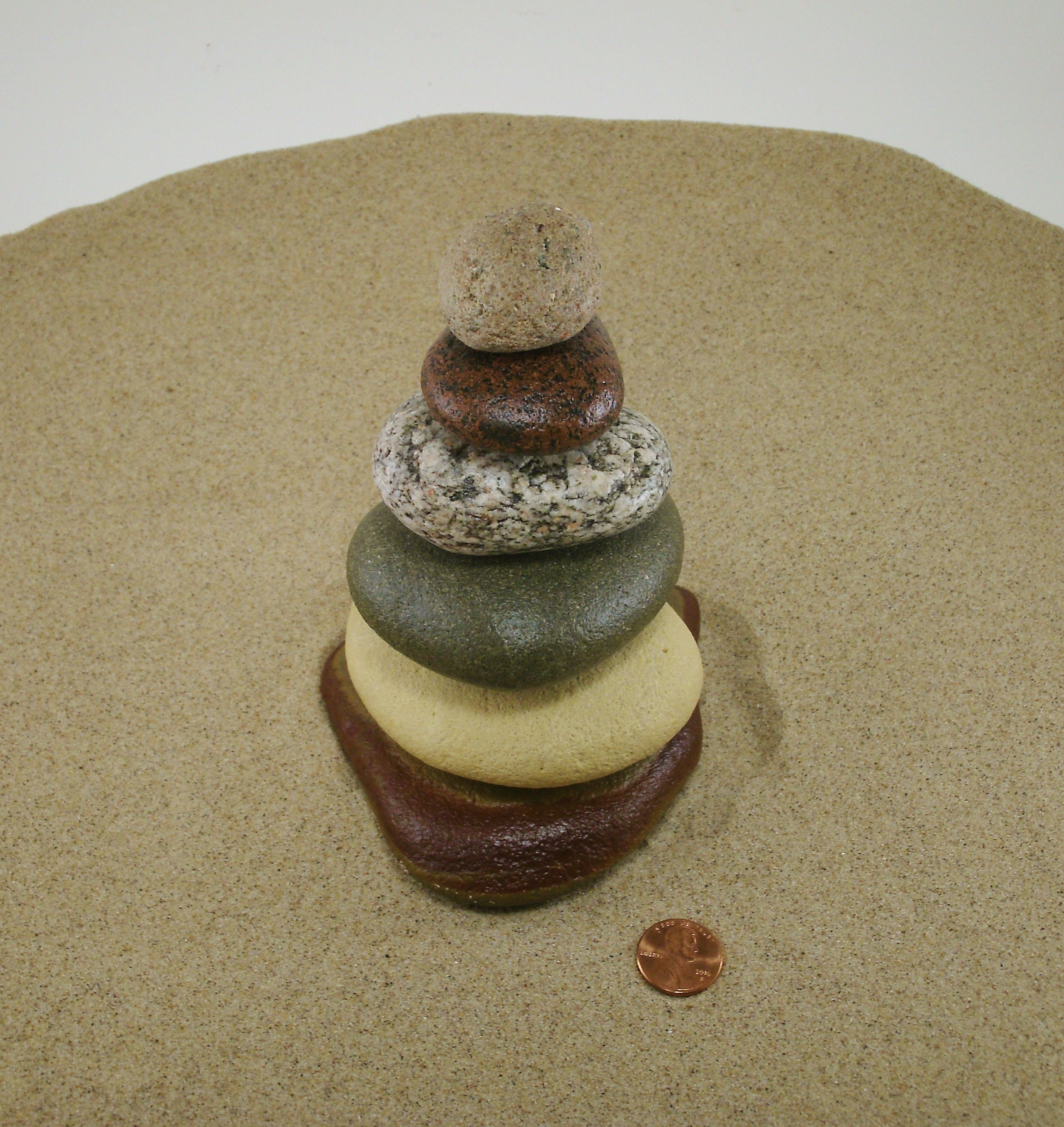Pure Michigan Beach Stone Cairn #398, Stacked Stones, Unique Stone Gift ...