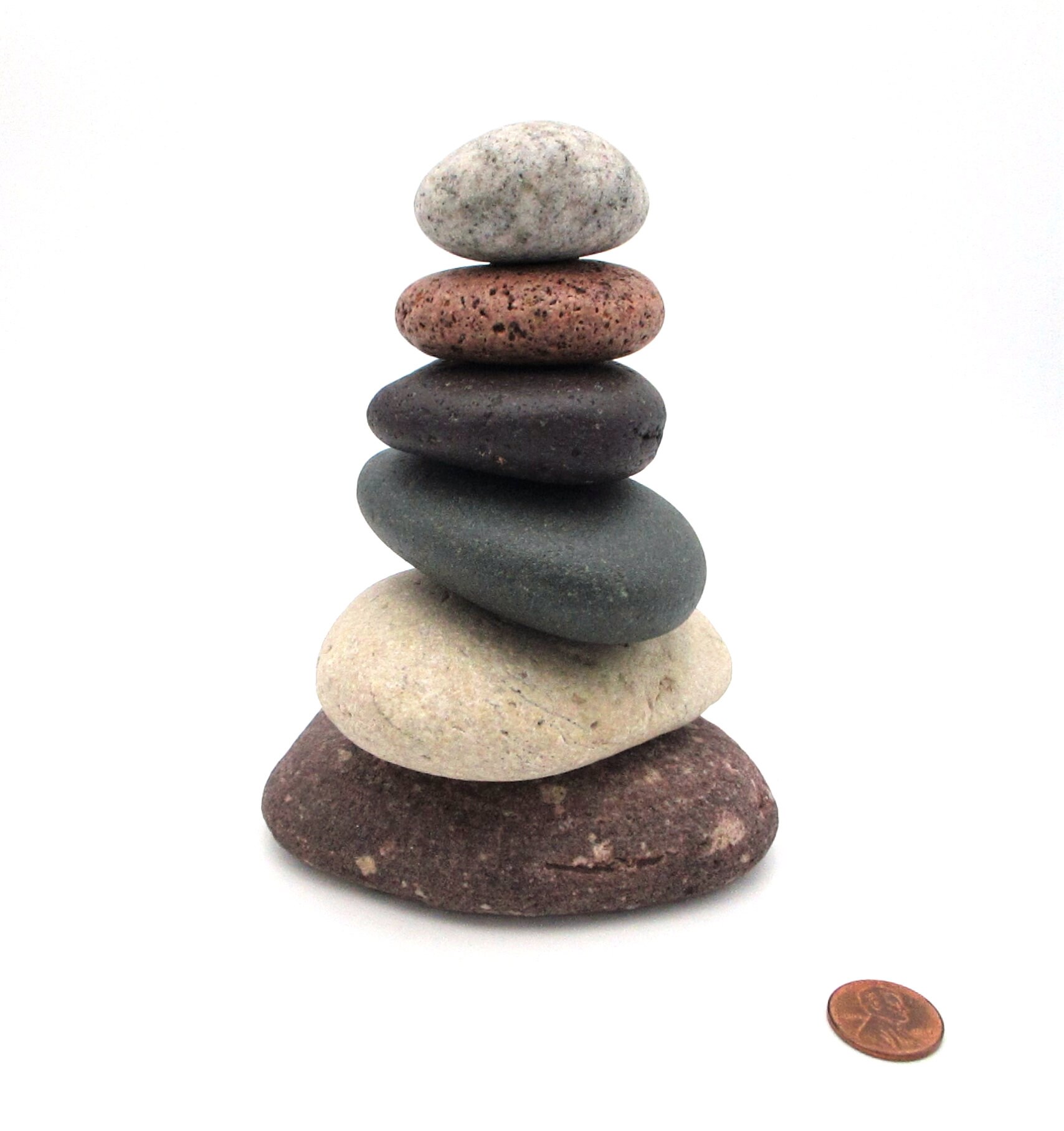 Pure Michigan Beach Rock Cairn #78, Natural Stone Stack Cairn, Nature ...