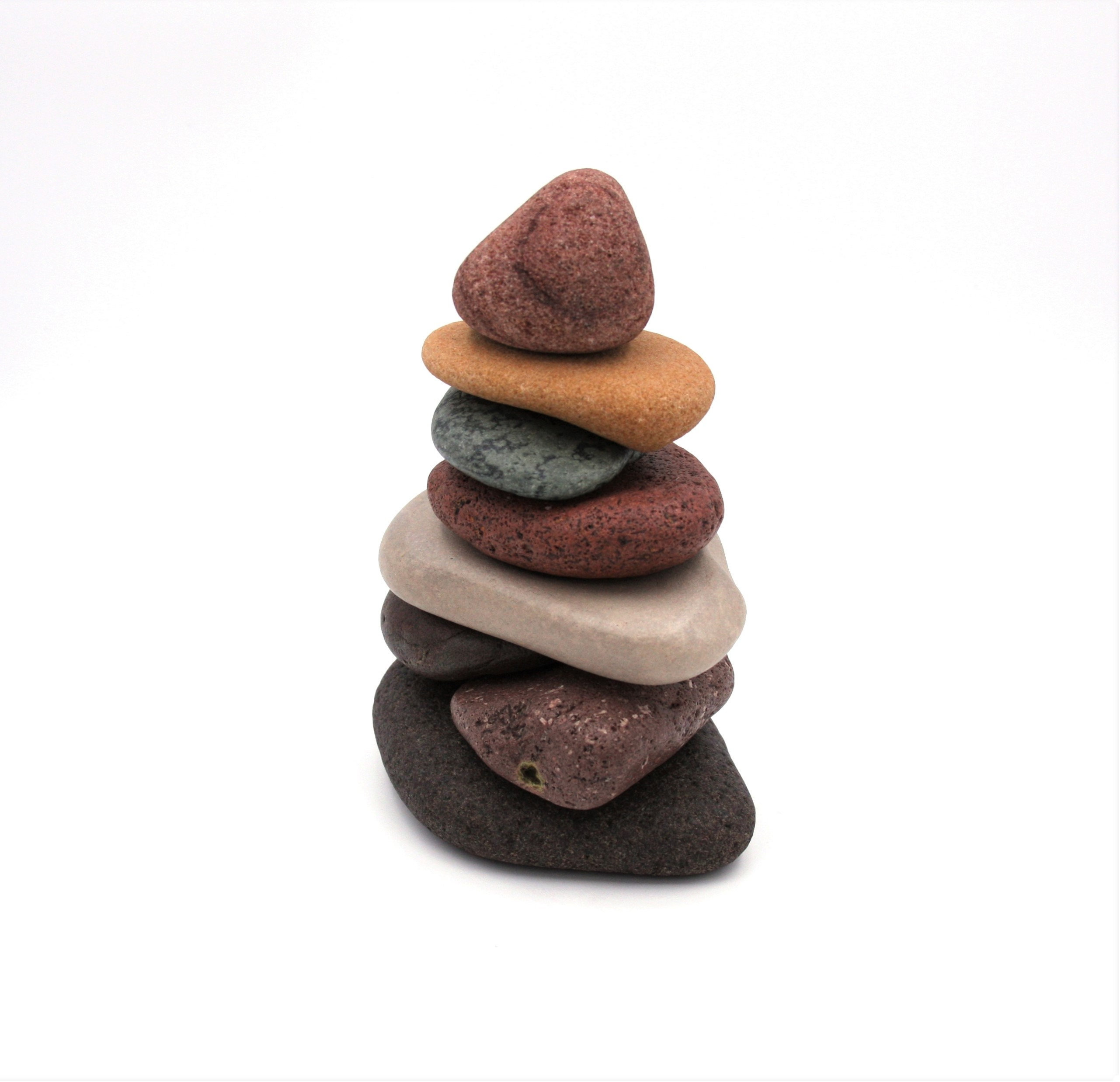 Pure Michigan Rock Cairn, Stone Cairn, Beach Stone Cairn #42, Natural ...