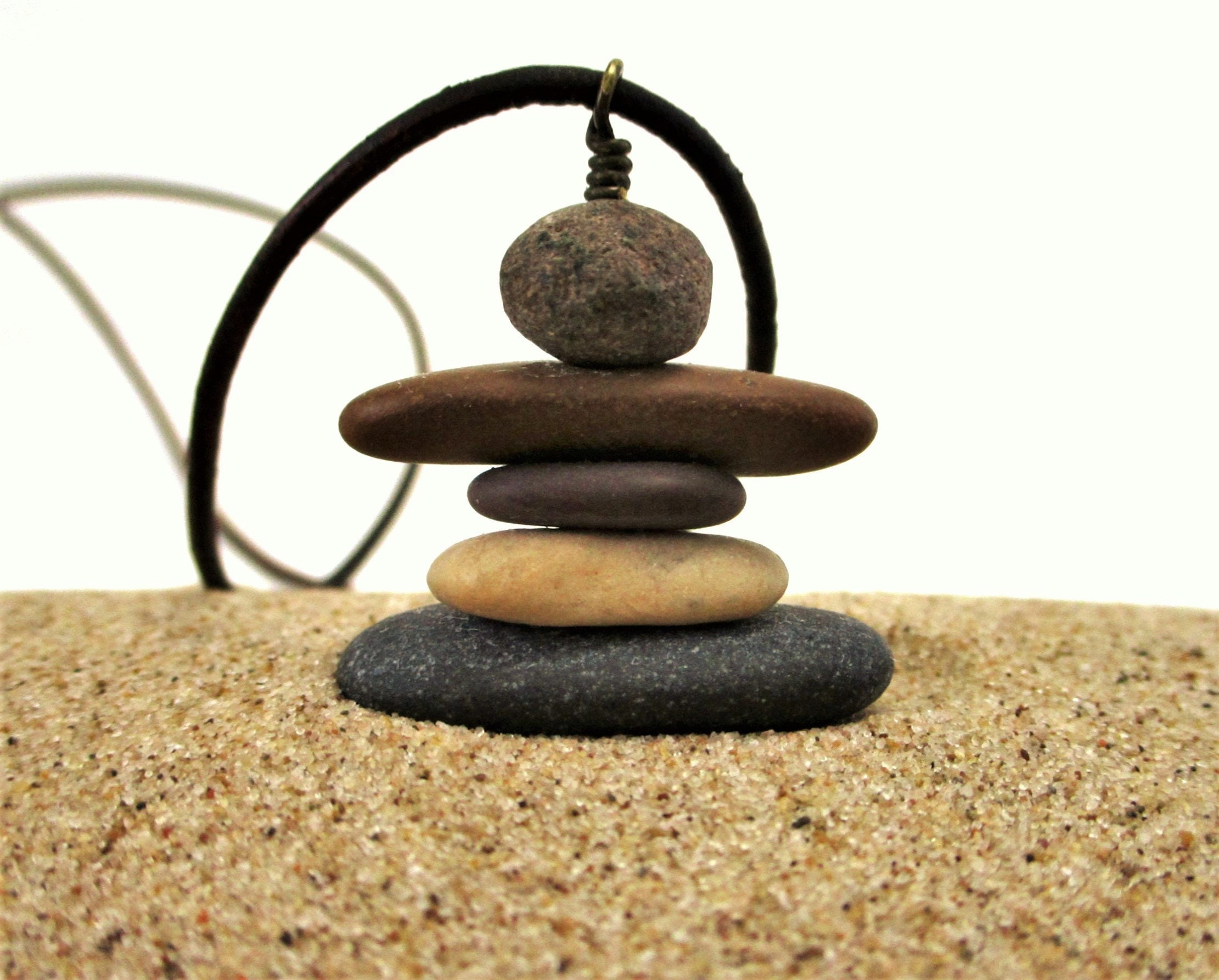 Inukshuk Pendant Necklace with Gift Box, Lake Michigan & Superior, Long ...