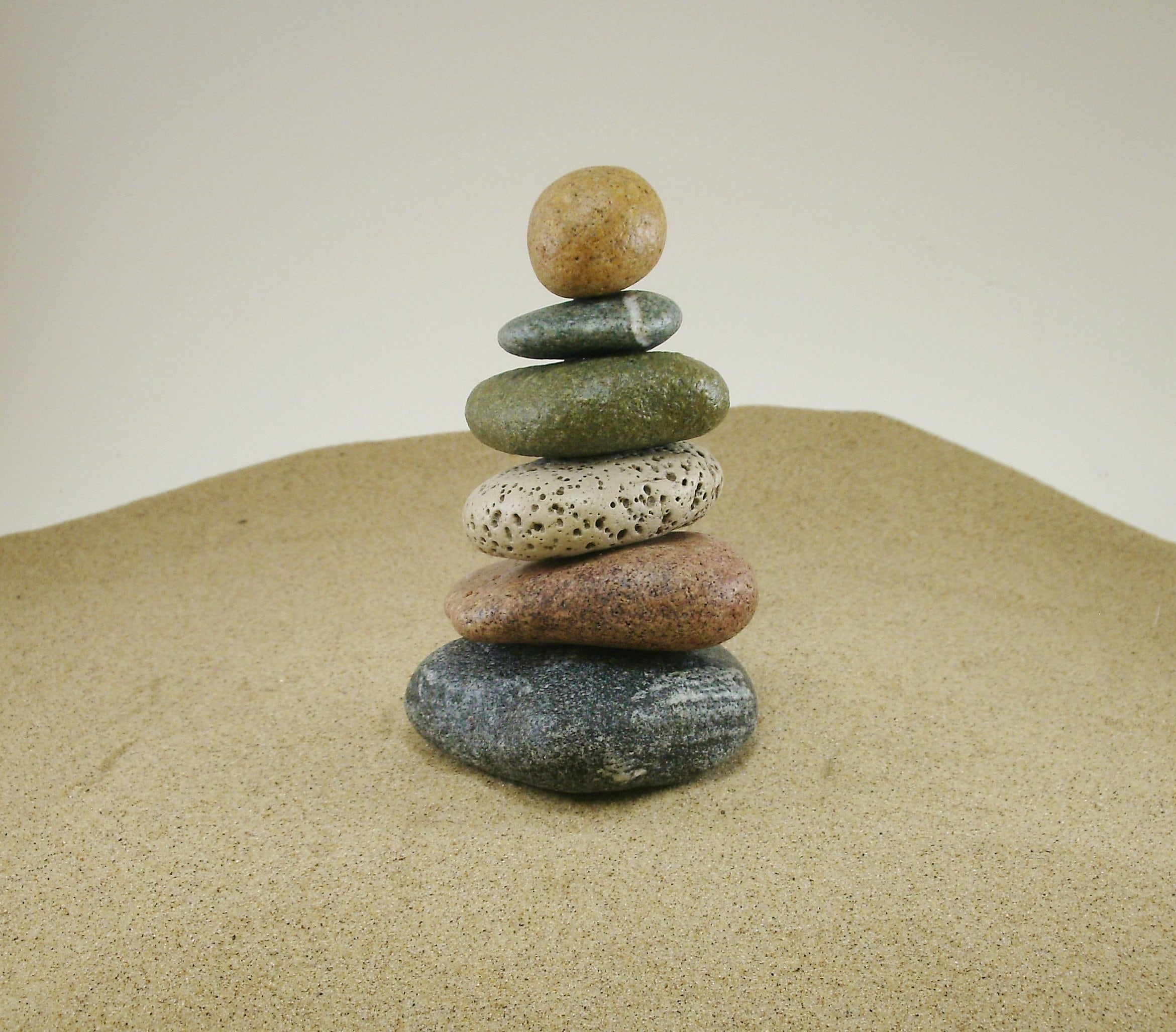 Rock Cairn - Stone Cairn - Lake Michigan Beach Stone Cairn #348 ...
