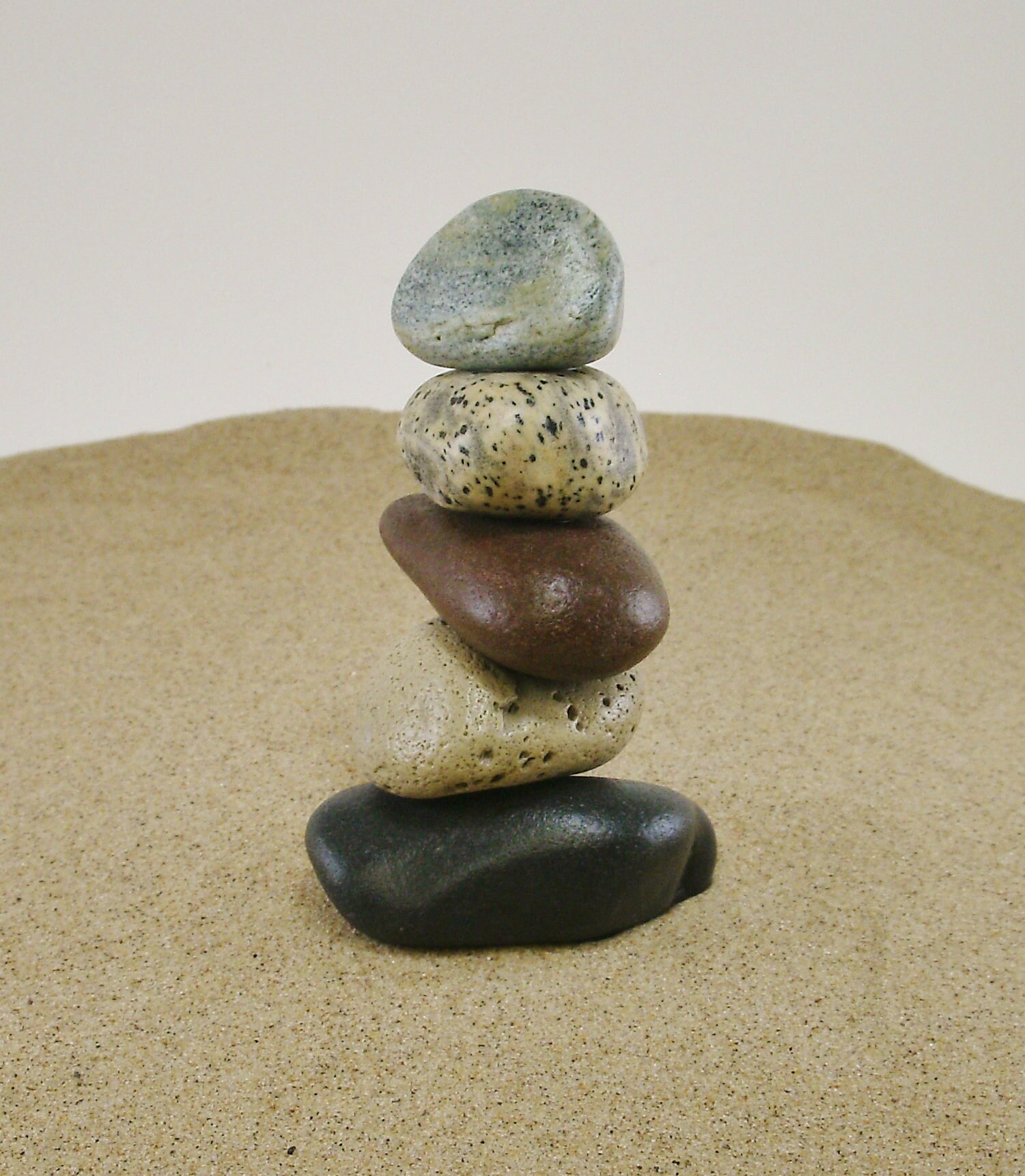 Rock Cairn, Lake Michigan Stone Messenger Cairn Sculpture #358 ...