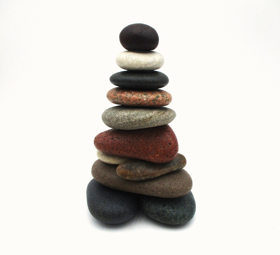 Stone Cairn Sculpture From Lake Michigan and Lake Superior 482, Home ...