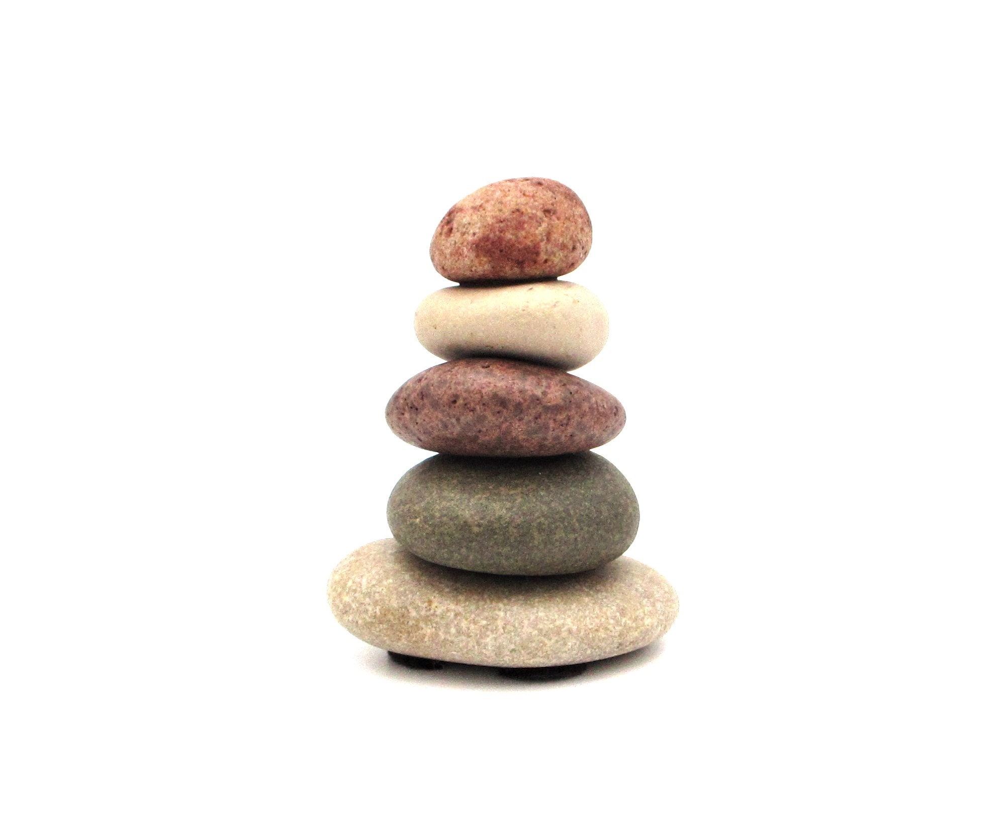 Tiny Stone Cairn, Natural Lake Michigan Beach Stone Cairn Sculpture ...