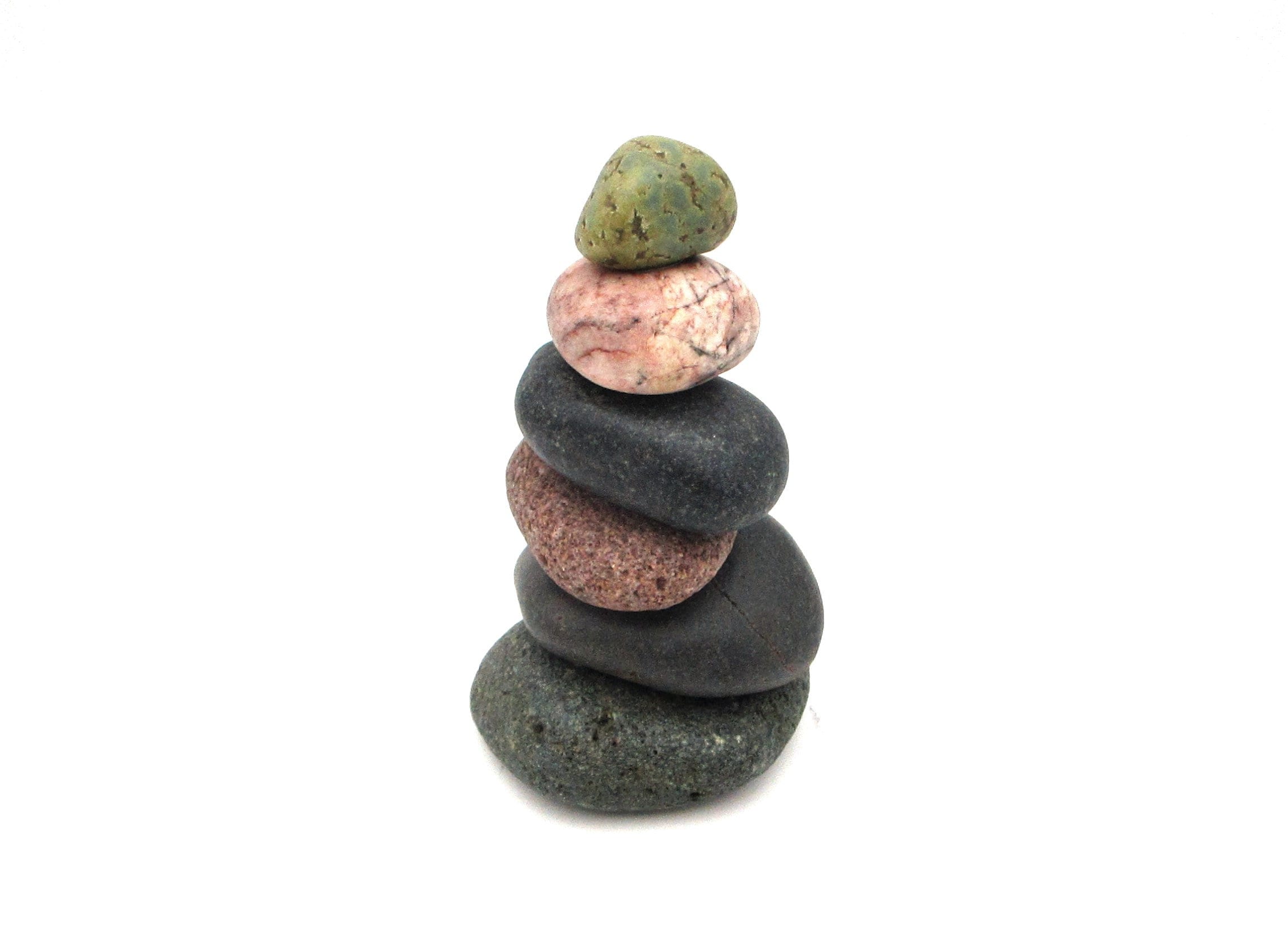 Small Lake Superior Stone Cairn Trail Marker #64, Colorful Stone Stack ...