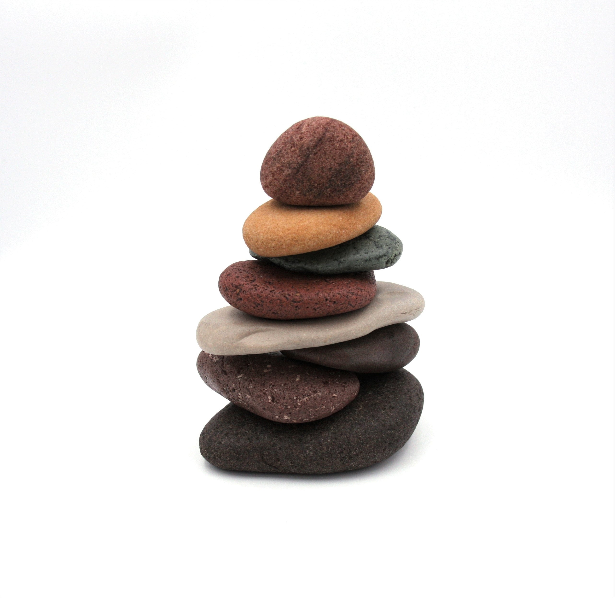 Pure Michigan Rock Cairn, Stone Cairn, Beach Stone Cairn #42, Natural ...