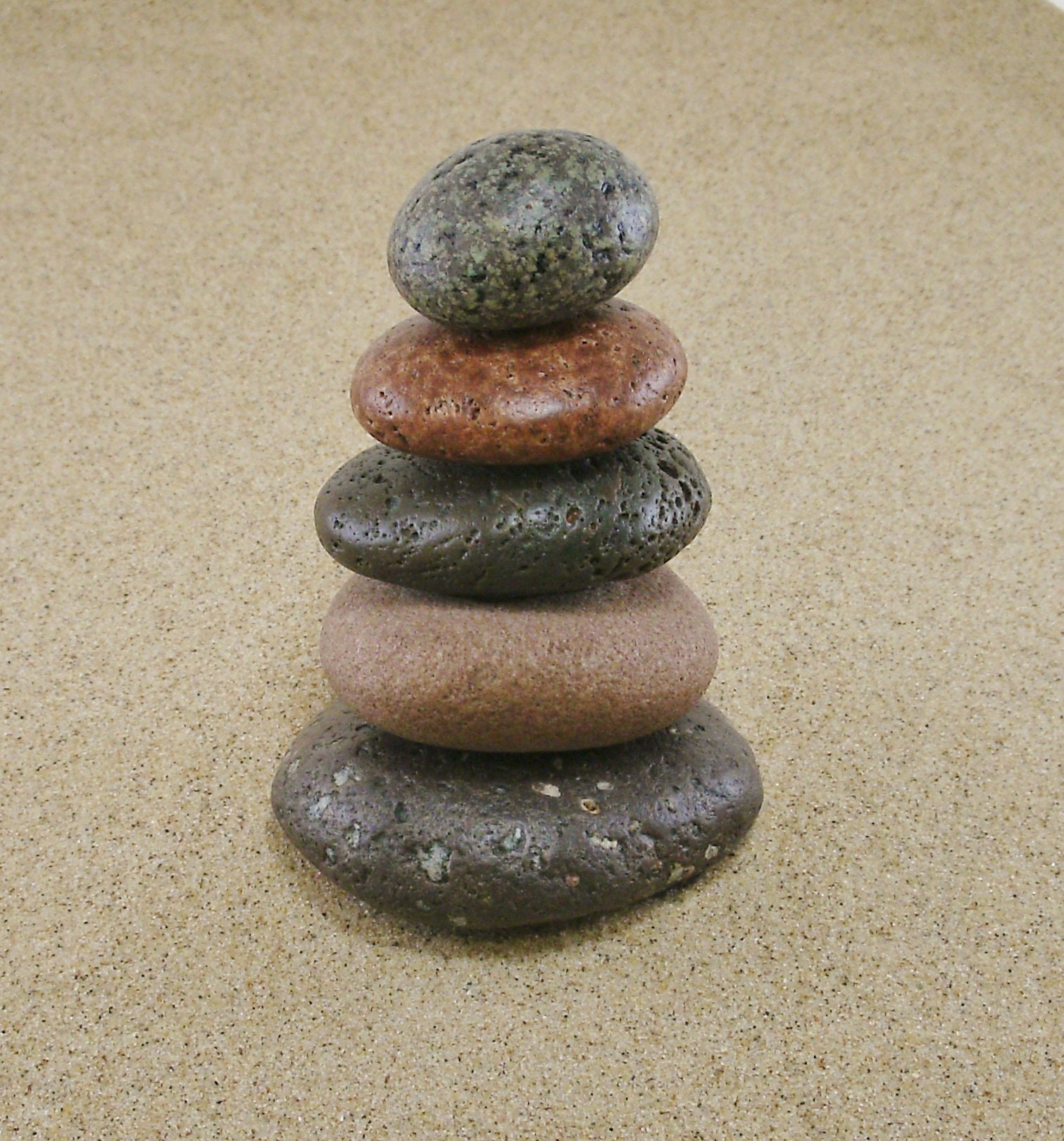 Lake Superior Beach Stone Cairn #30, Beach Rock Cairn, Stacked Stone ...