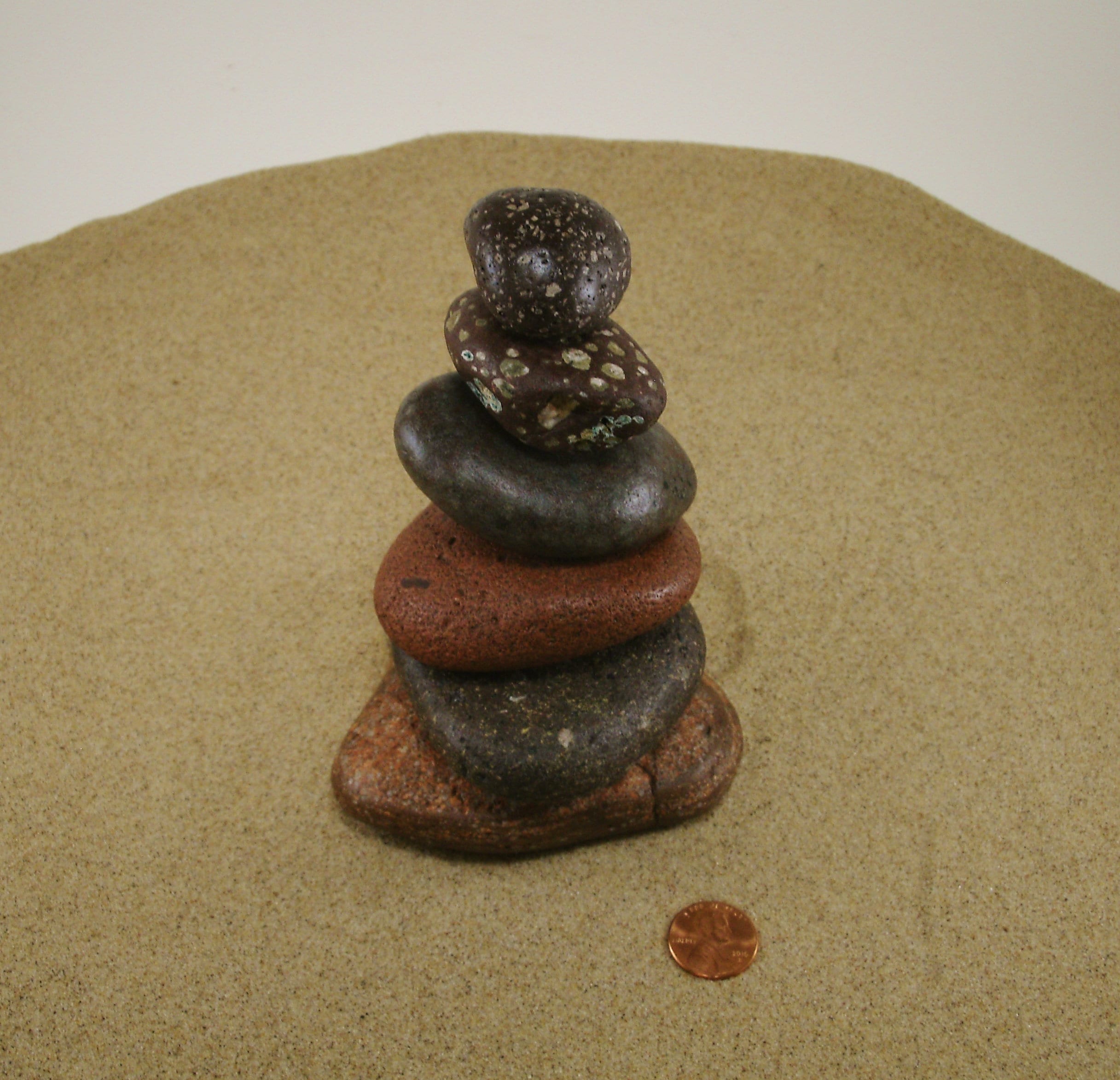 Lake Superior Rock Cairn, Stone Cairn, Beach Stone Cairn #37, Natural ...