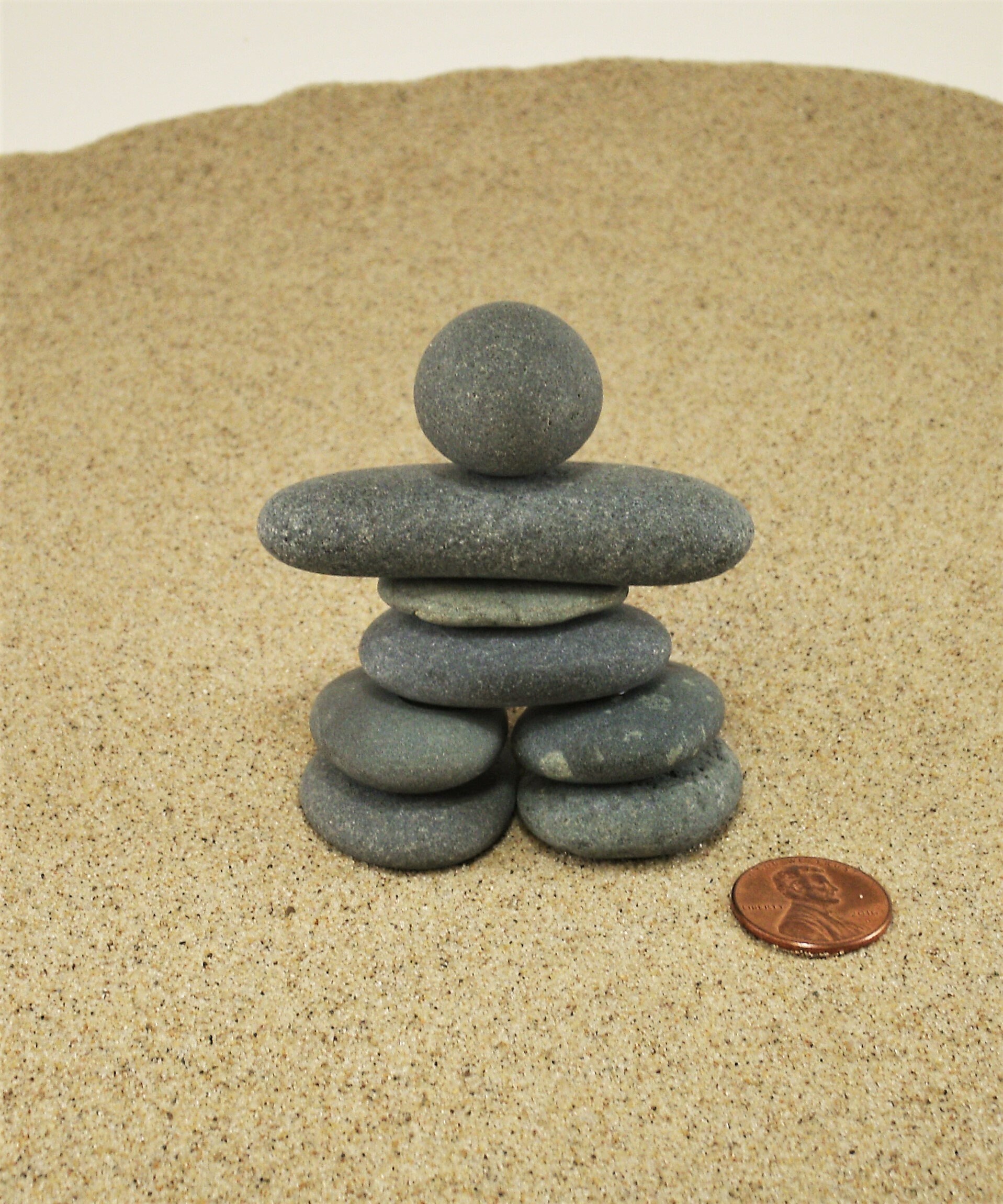 Inukshuk Style Lake Michigan Messenger Beach Stone Man Cairn Sculpture ...