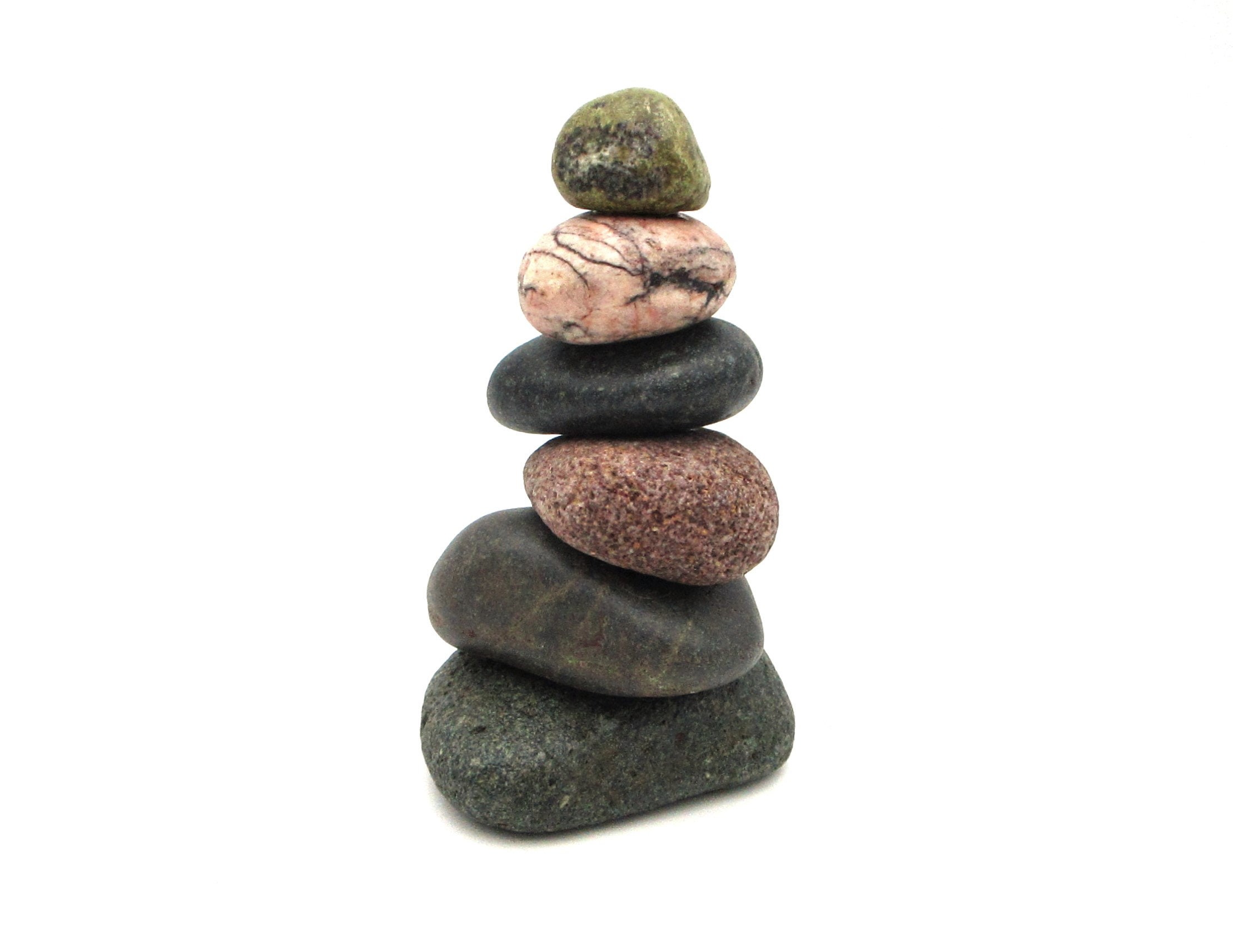 Small Lake Superior Stone Cairn Trail Marker #64, Colorful Stone Stack ...